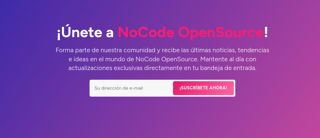Newsletter NoCode OpenSource - Lo último en NoCode
